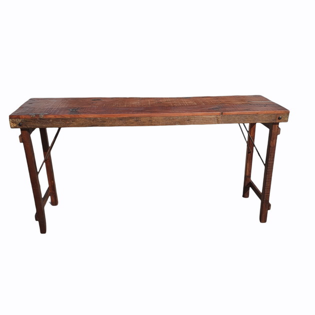 Wooden Folding Console Table – Blue Goose Imports