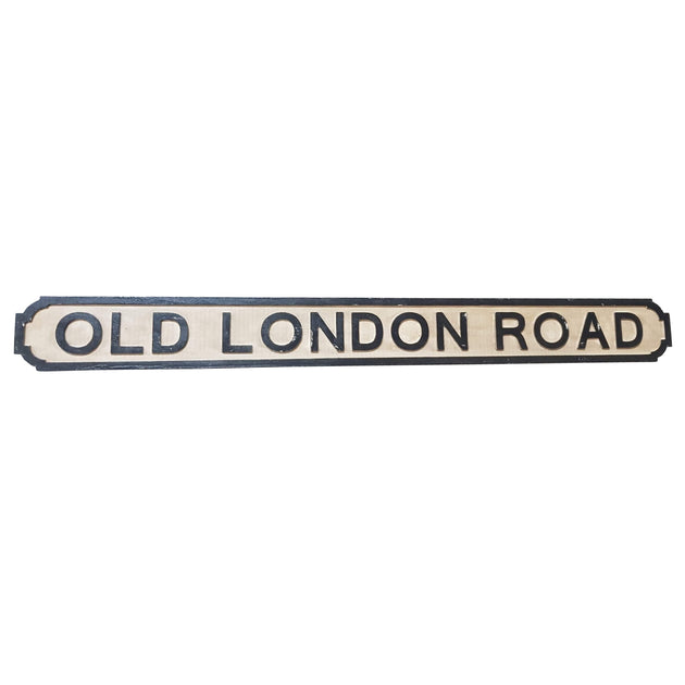 Old London Road Wooden Road Sign – Blue Goose Imports