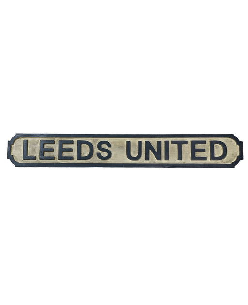 Wooden LEEDS UNITED Sign – Blue Goose Imports
