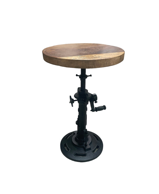 Industrial Crank Side Table – Blue Goose Imports