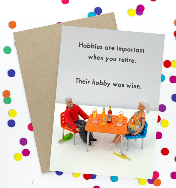 Card- Retirement Hobbies – Blue Goose Imports