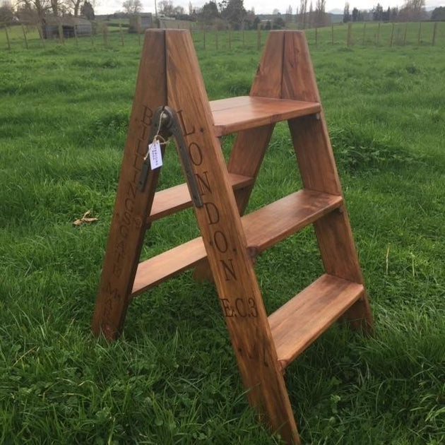 Wooden Step Ladder – Blue Goose Imports